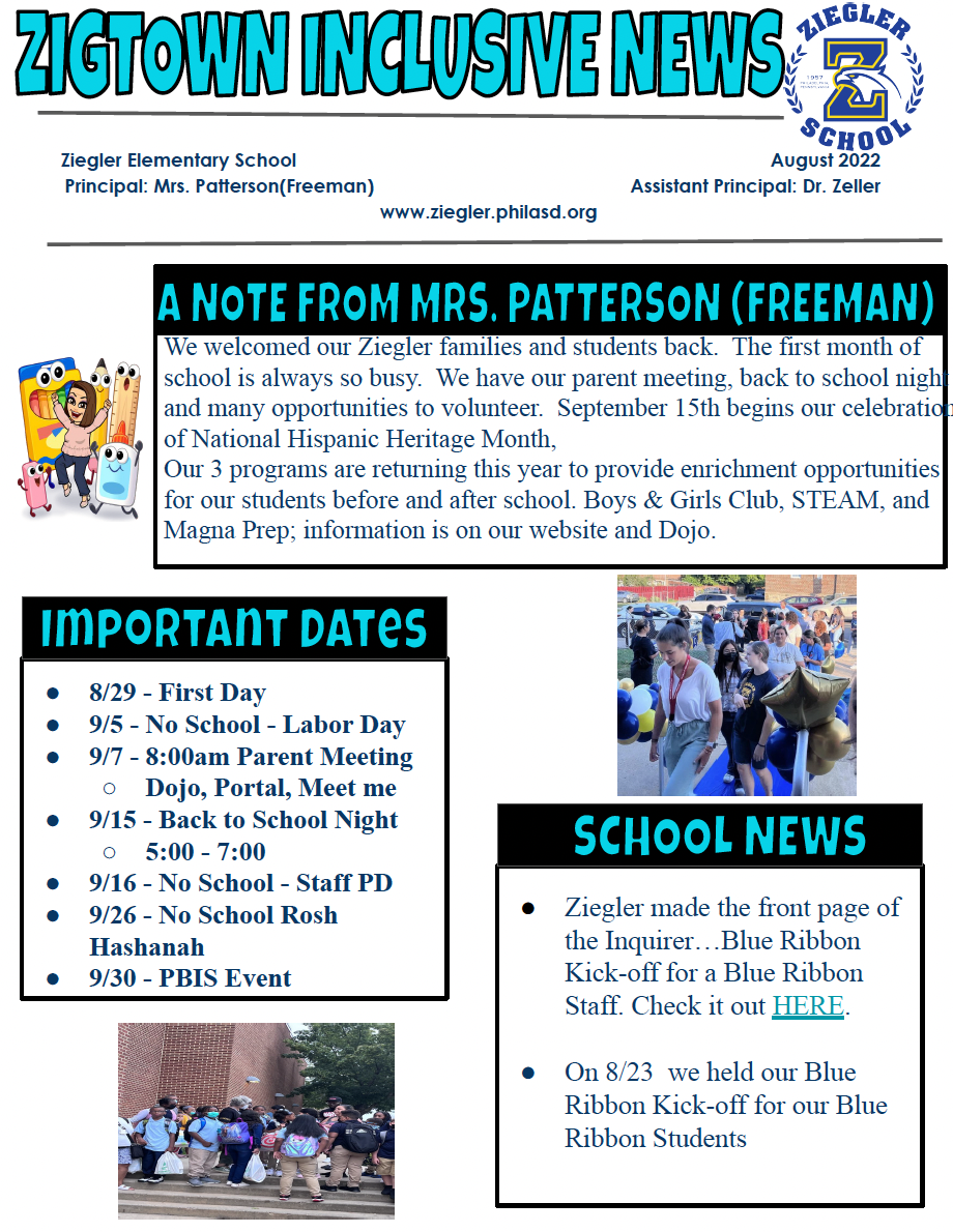 William H. Ziegler School – The School District of Philadelphia